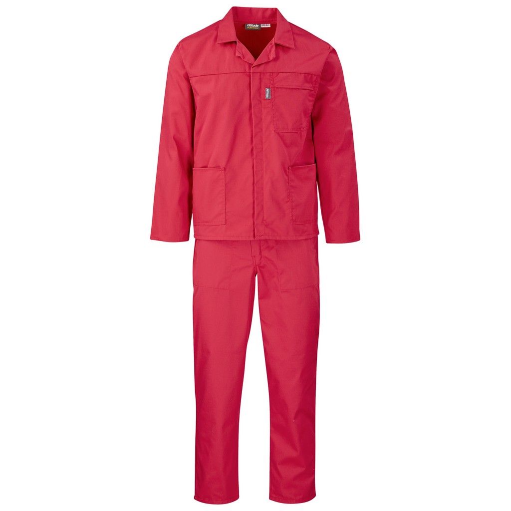 Worksuit Plain - 2 Piece Red – SA Workwear Hub